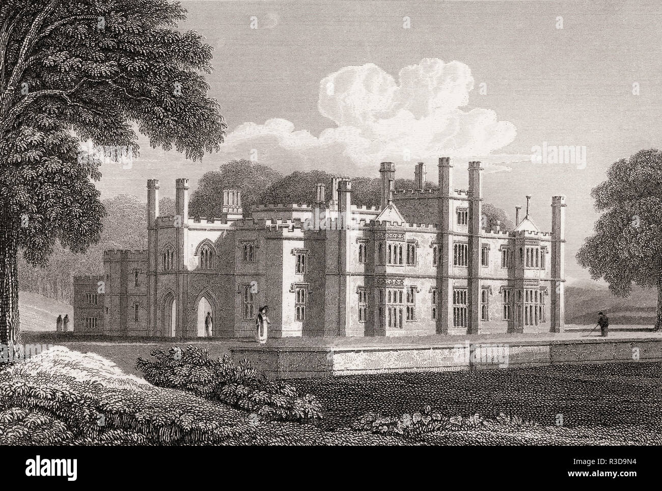 Dunmore Park, Airth, Falkirk, 19th century, from Modern Athens by Th. H ...