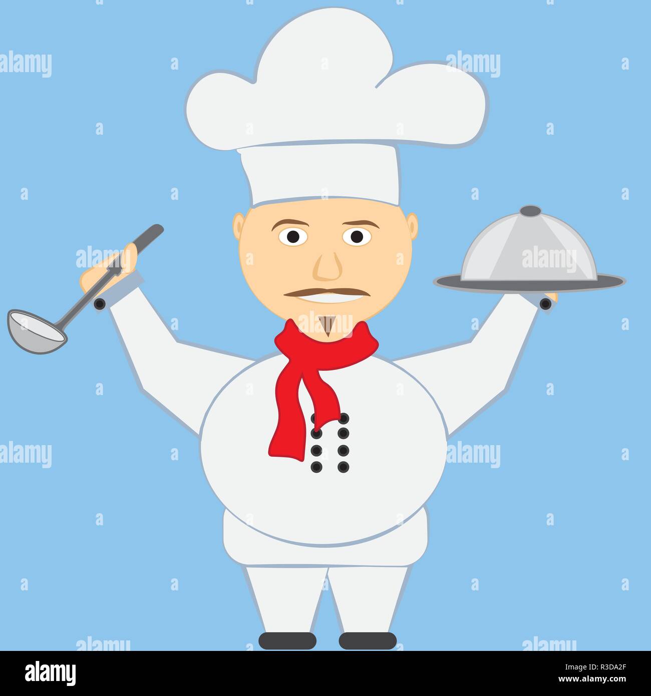 Cafe baker banner chef cartoon hi-res stock photography and images - Alamy