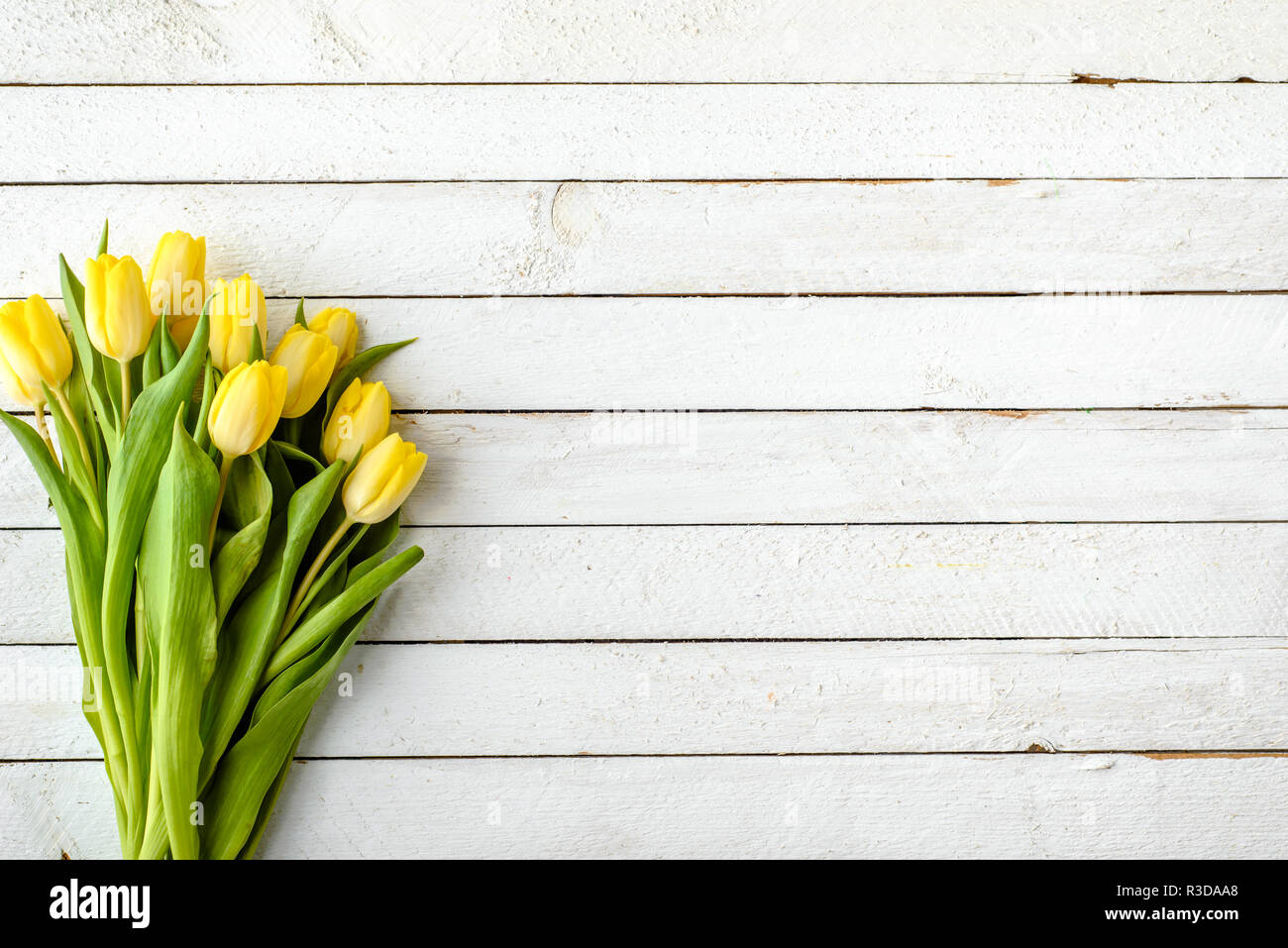 Bouquet of tulips, spring easter background for women's day or card for ...