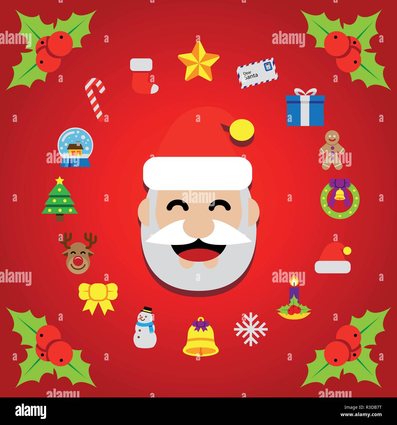 Santa claus reindeer elf Stock Vector Images - Alamy