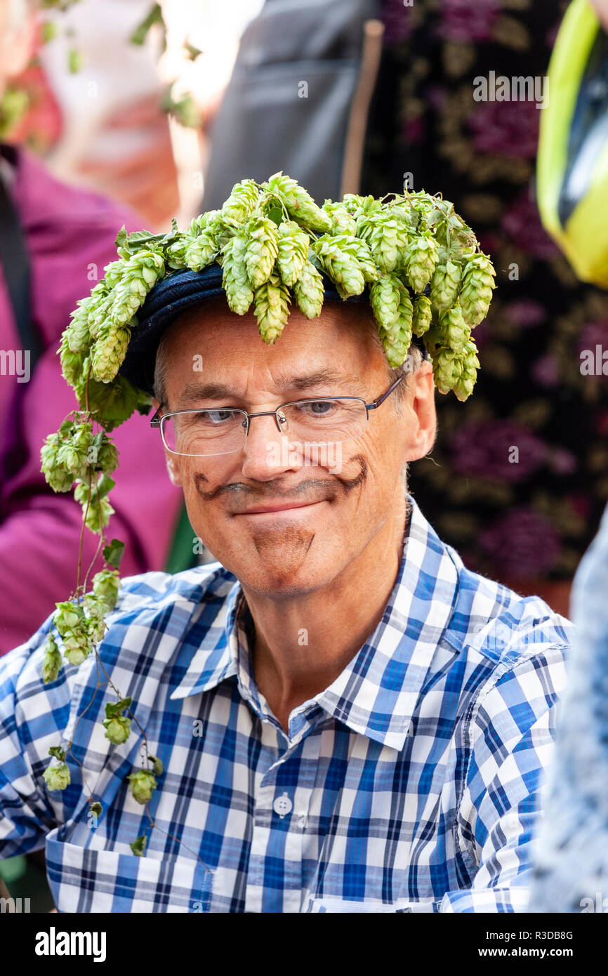 Wearing hops hi-res stock photography and images - Alamy