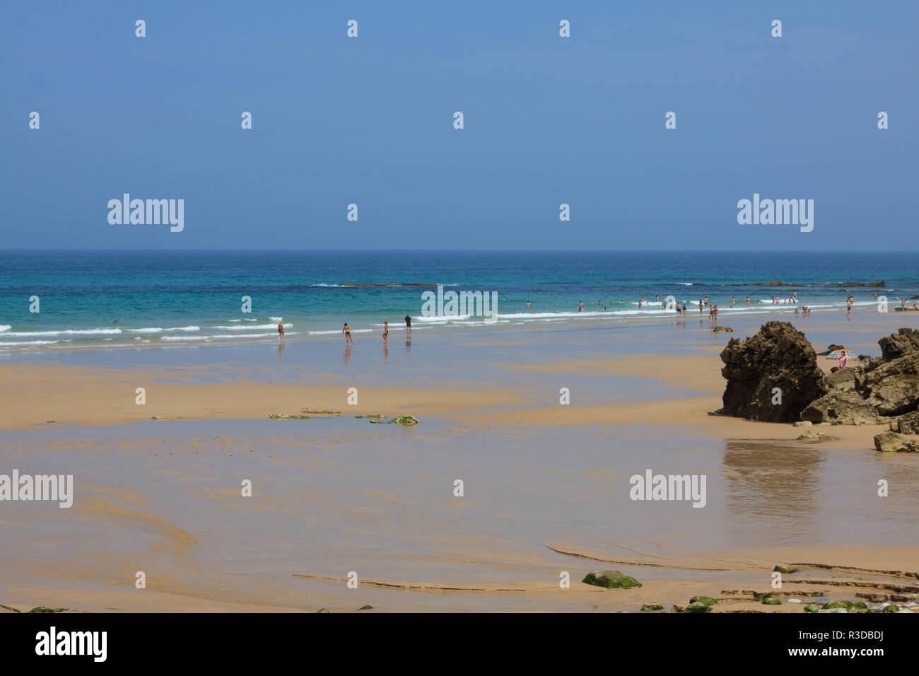 beach of pechon,cantabria,spain Stock Photo - Alamy