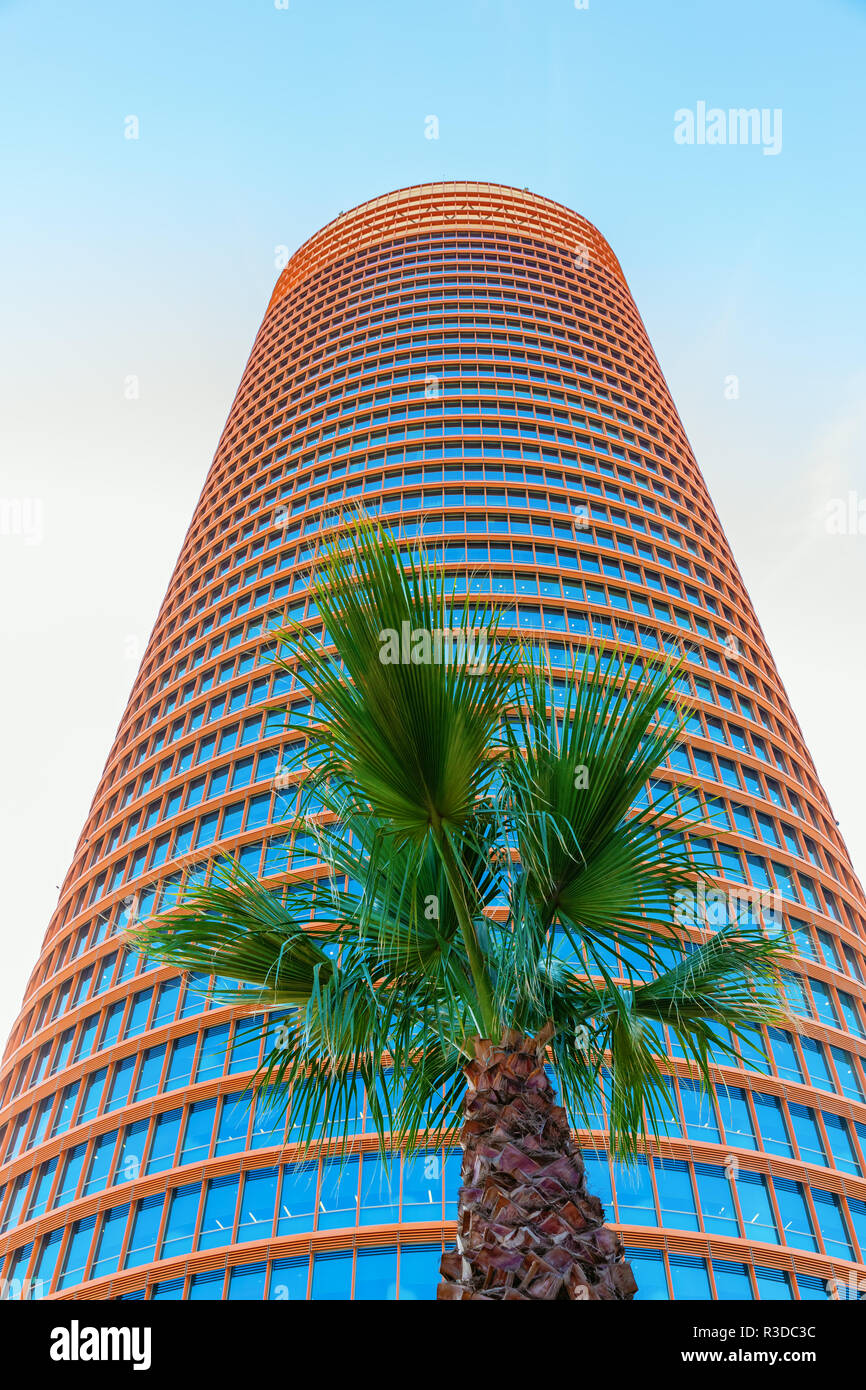 Seville, Spain - November 14, 2018: office skyscraper Torre Sevilla ...