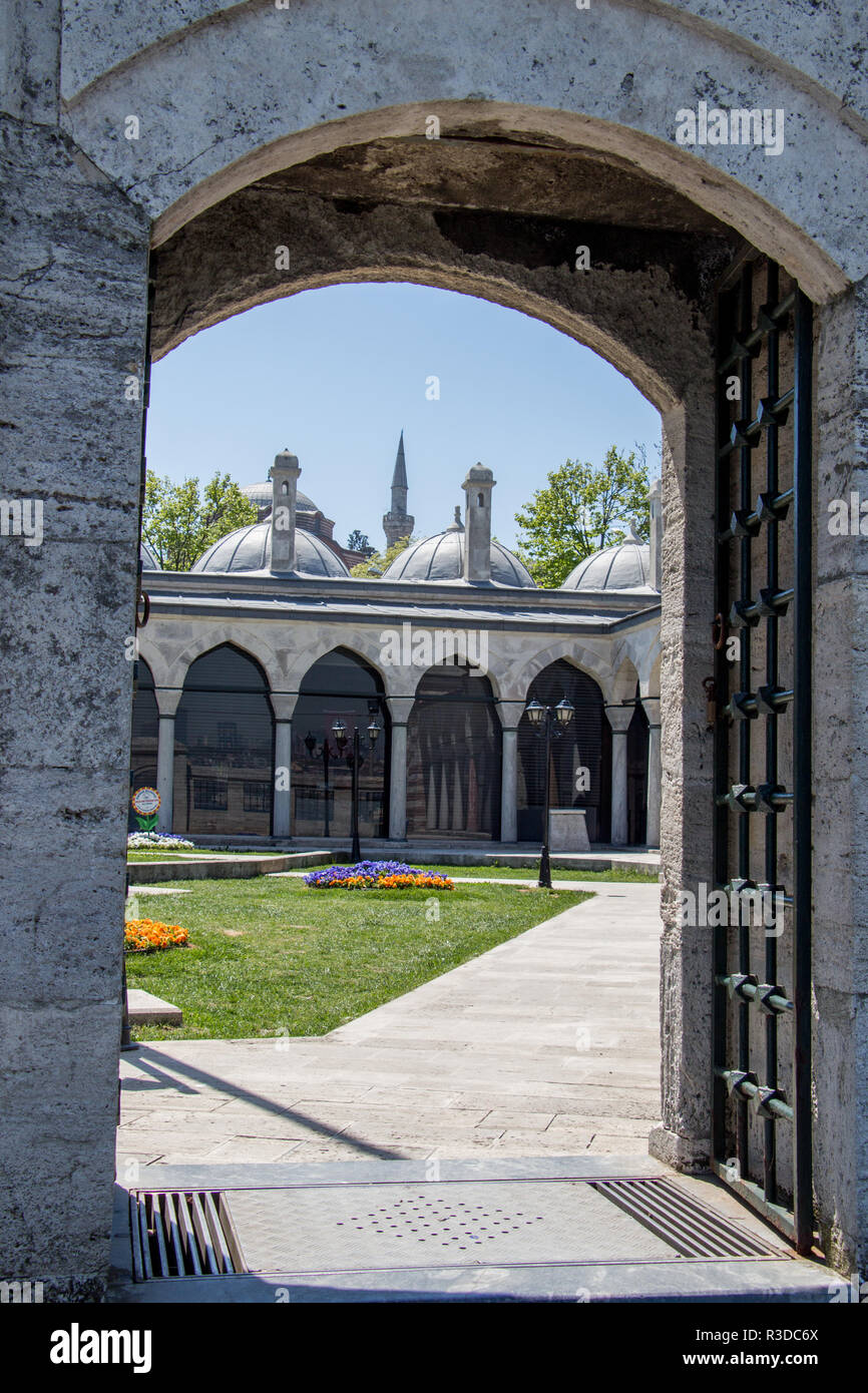 Ancient columns from Ottoman times in the view Stock Photo - Alamy