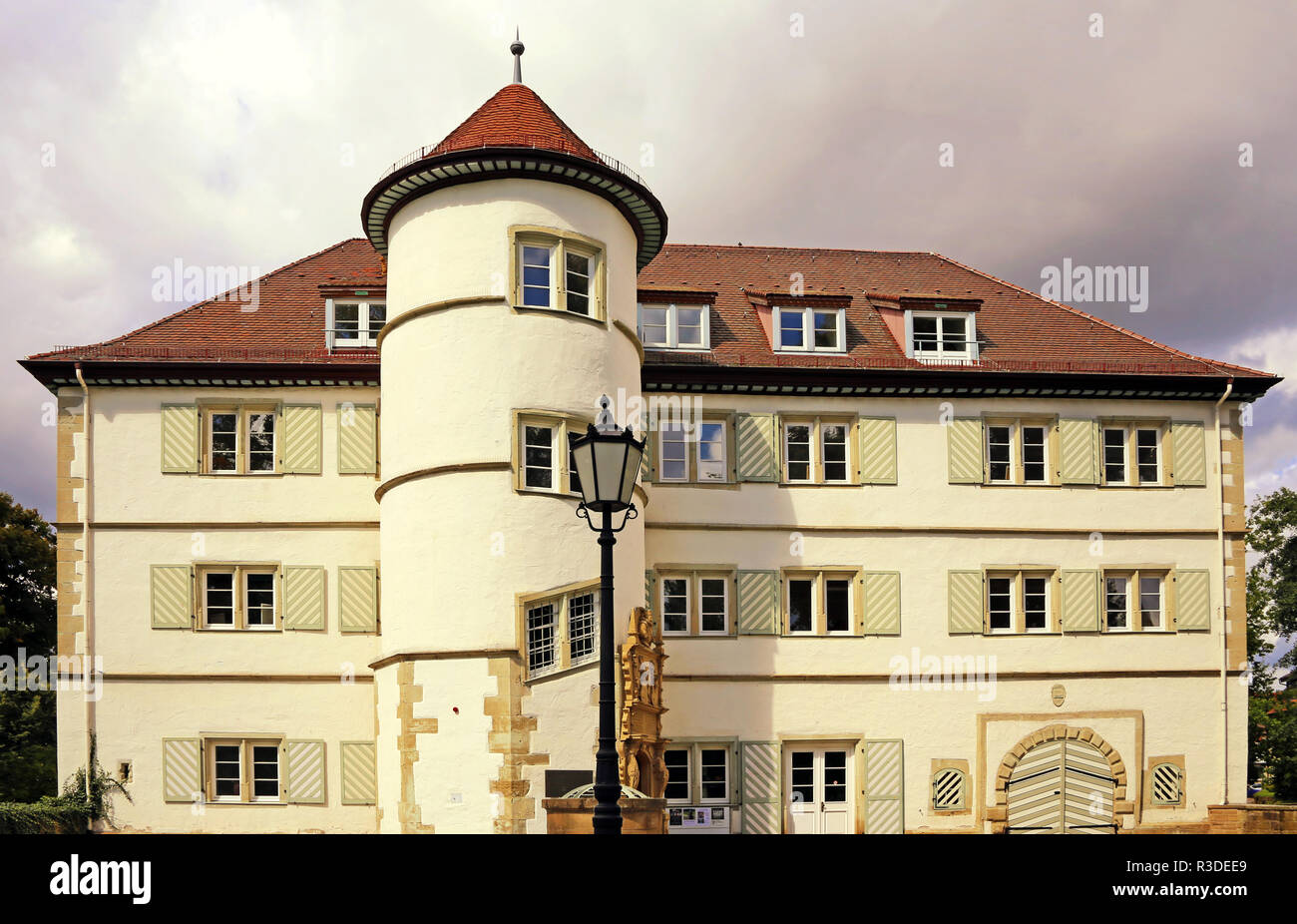 moated castle in bad rappenau Stock Photo - Alamy