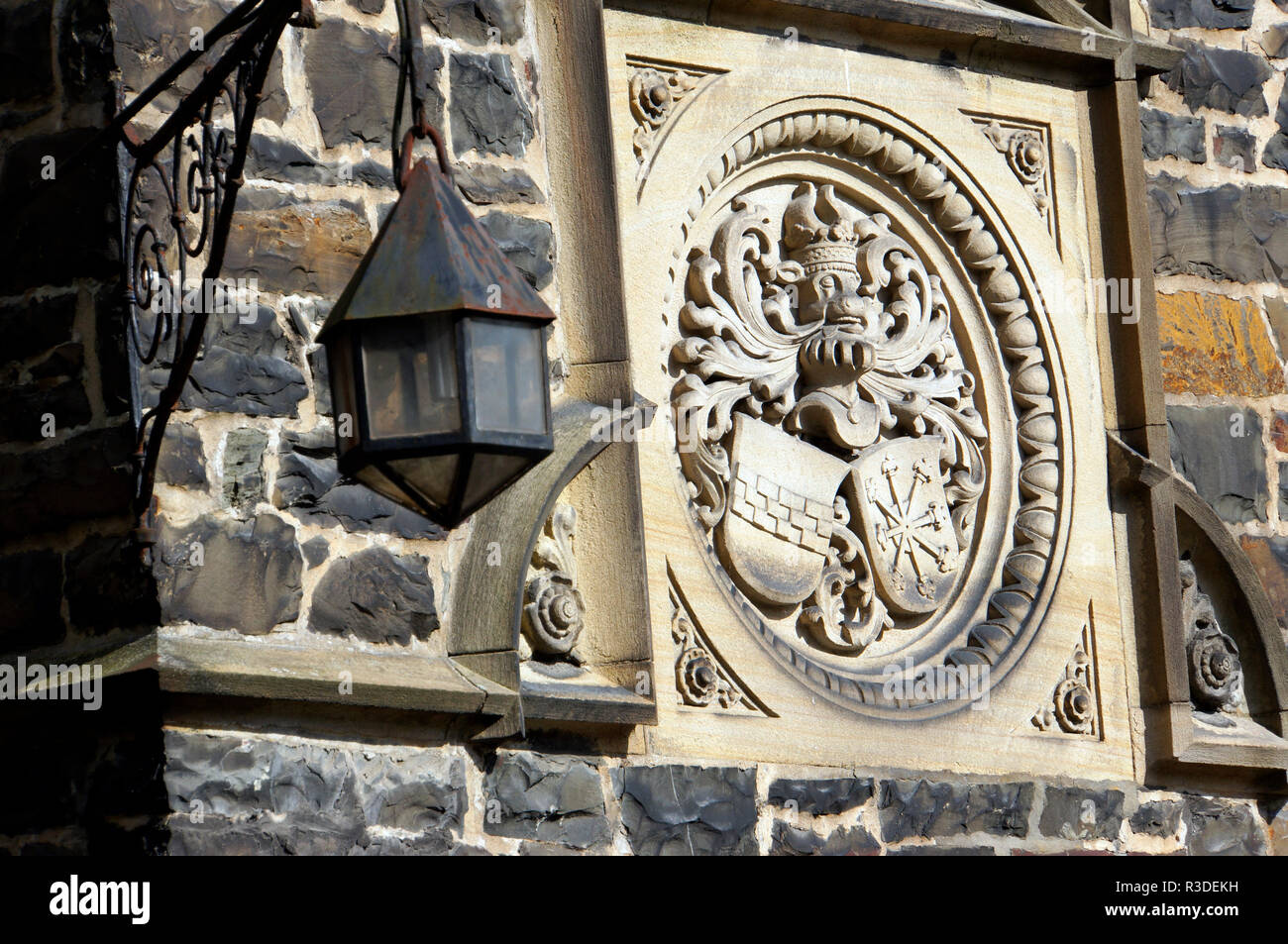 crest at burg altena Stock Photo - Alamy