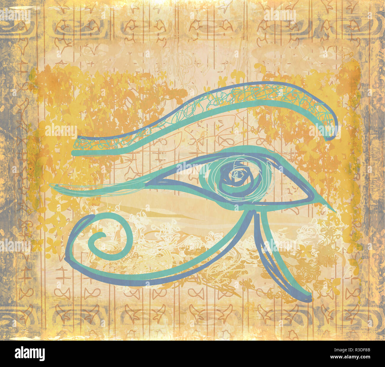 eye of horus grunge backgrounds Stock Photo - Alamy