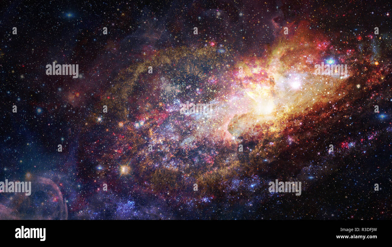 The Helix Nebula in deep space. Cosmic background. Elements of this ...