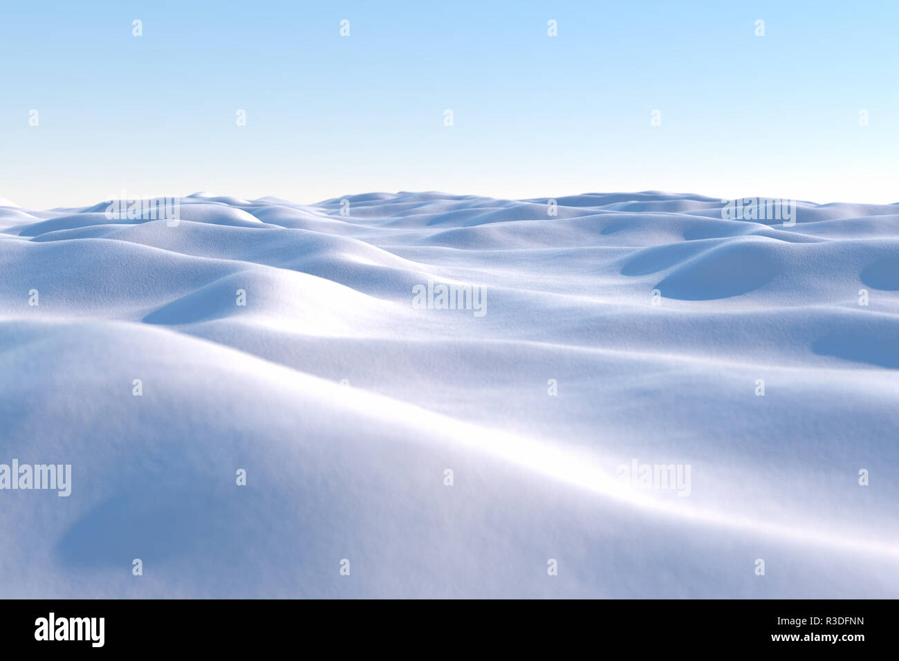 Frozen snowy landscape Stock Photo - Alamy