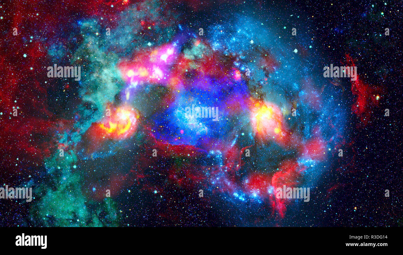 Nebula and stars in outer space. Dark nebula. Elements of this image ...