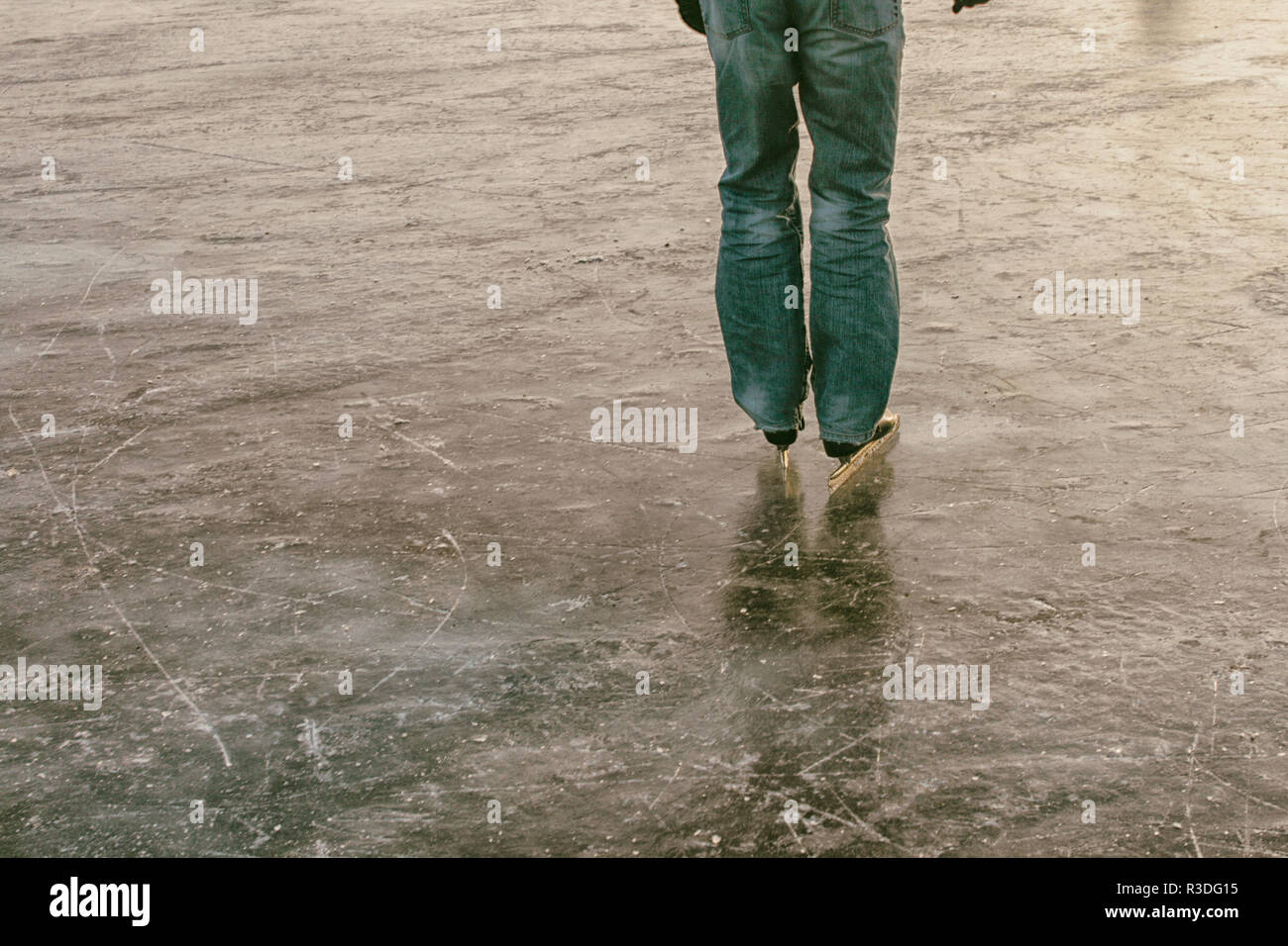 Man freezing legs hi-res stock photography and images - Alamy
