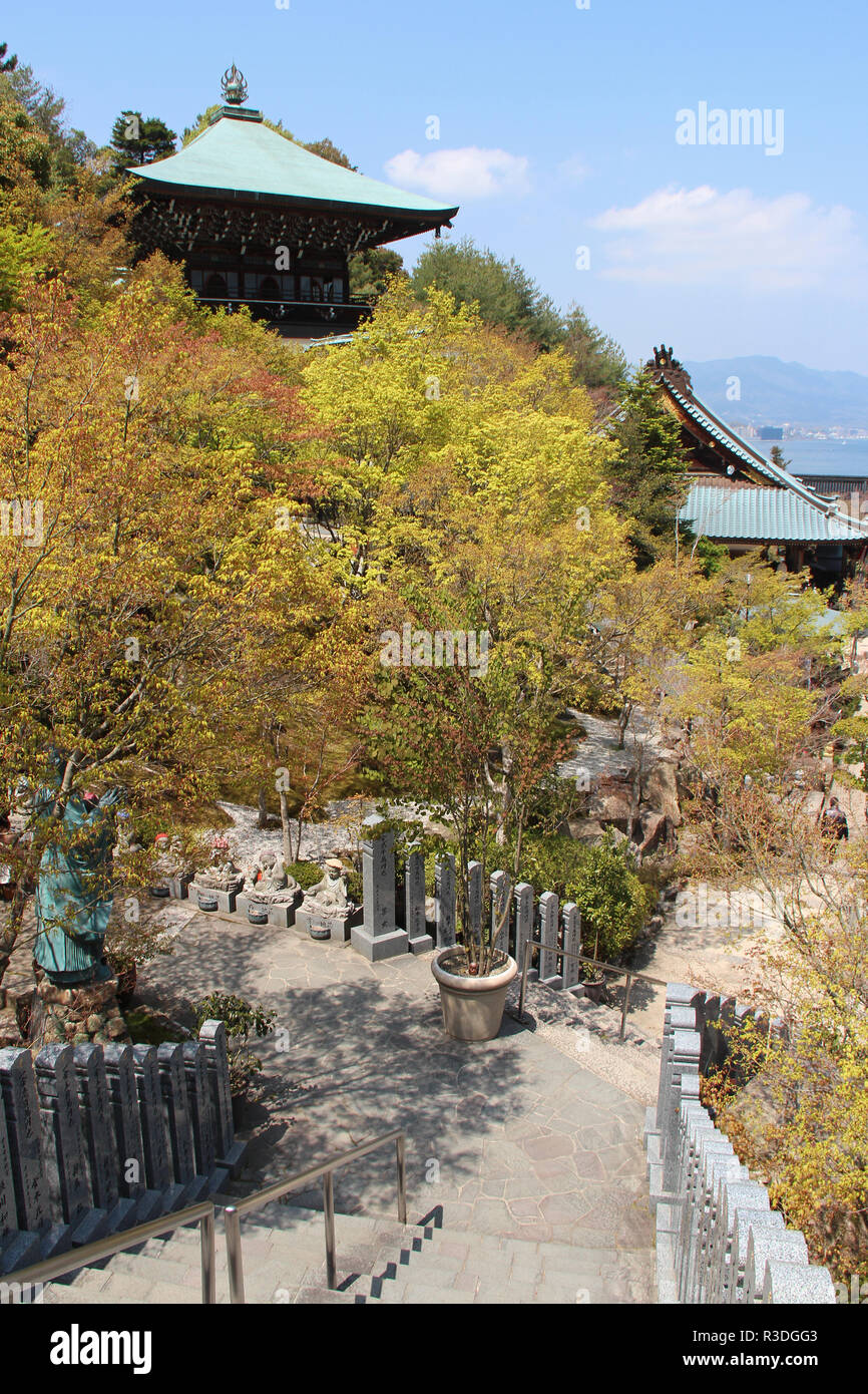 The Daisho-in temple in Miyajima (Japan Stock Photo - Alamy