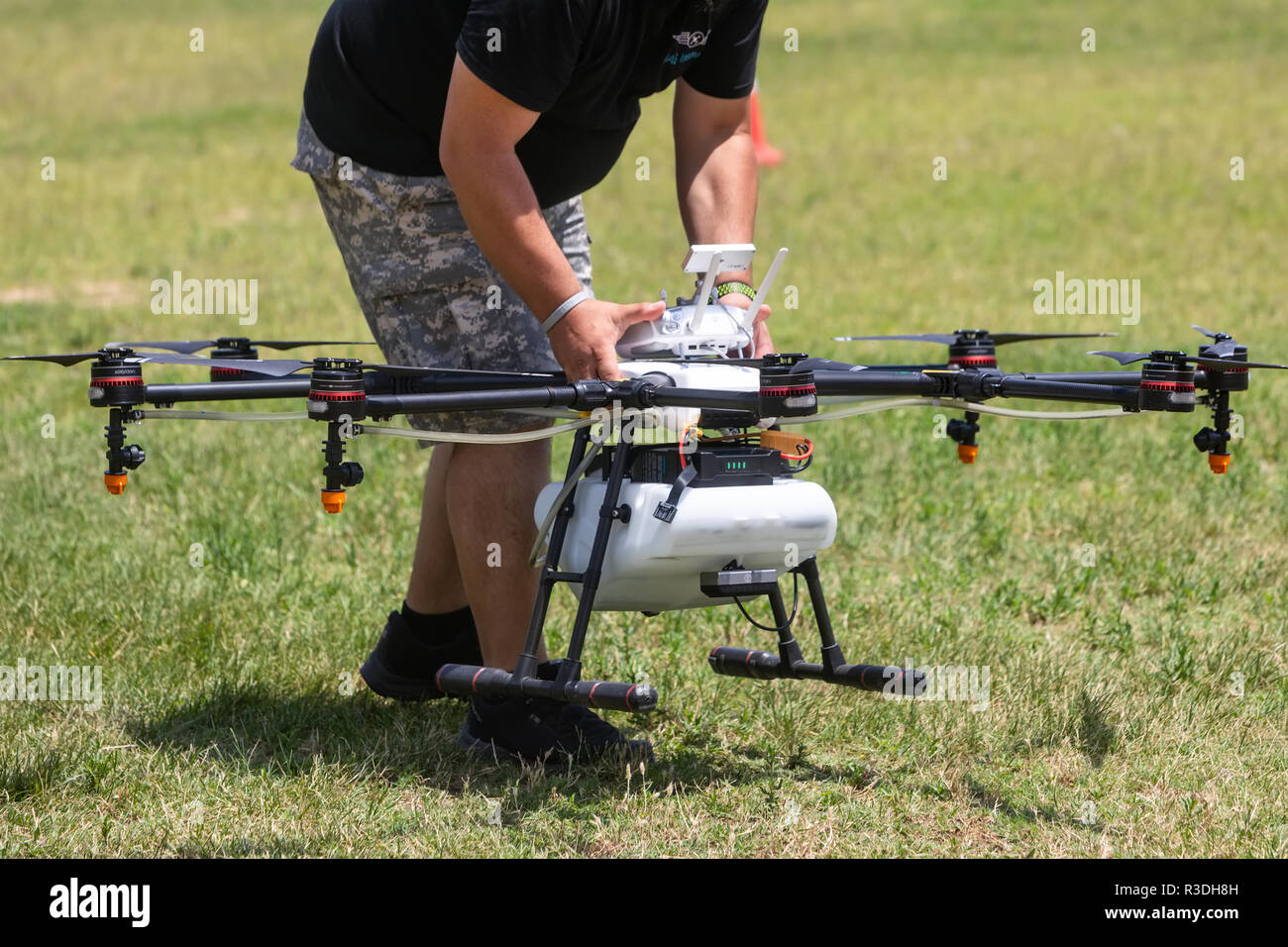 Thessaloniki, Greece - June 21, 2018: Professional agriculture drone on ...