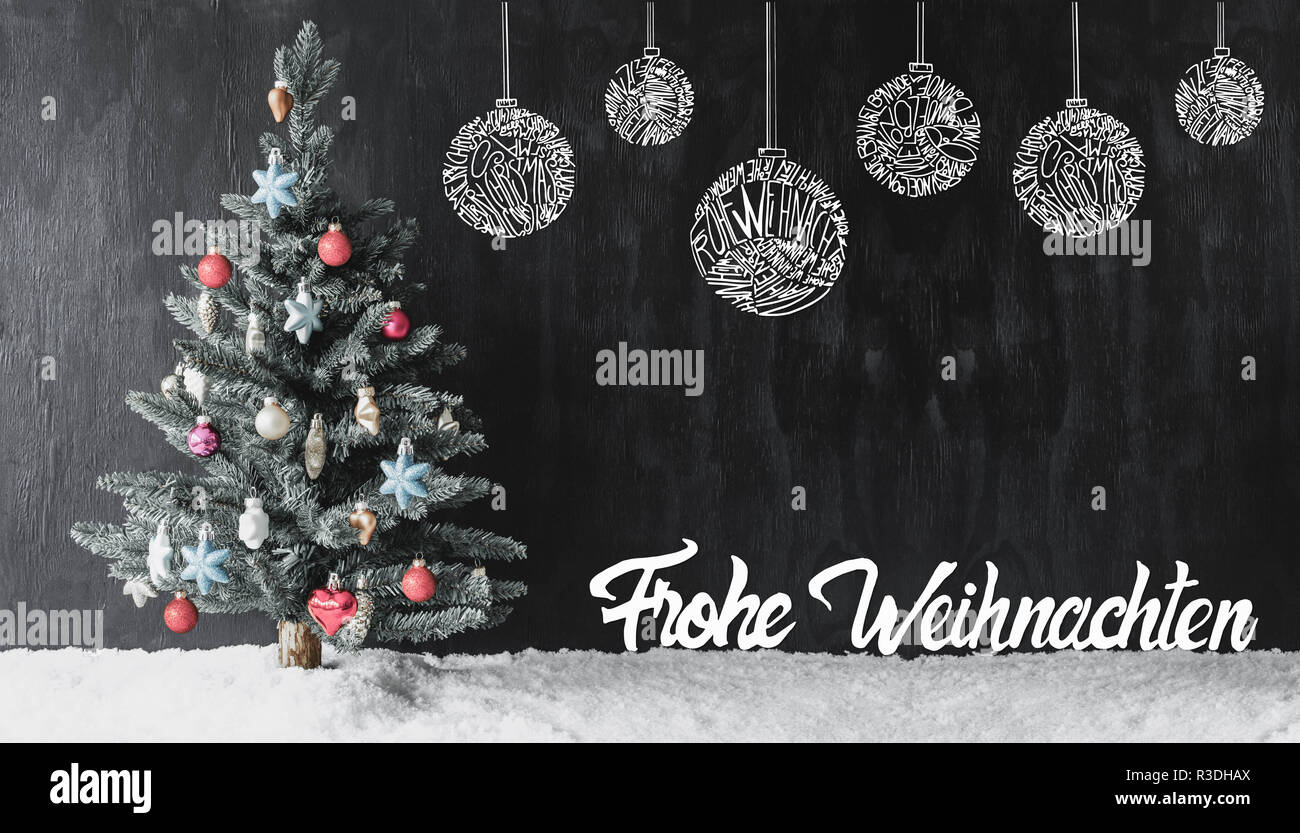German Calligraphy Frohe Weihnachten Means Merry Christmas. Christmas ...