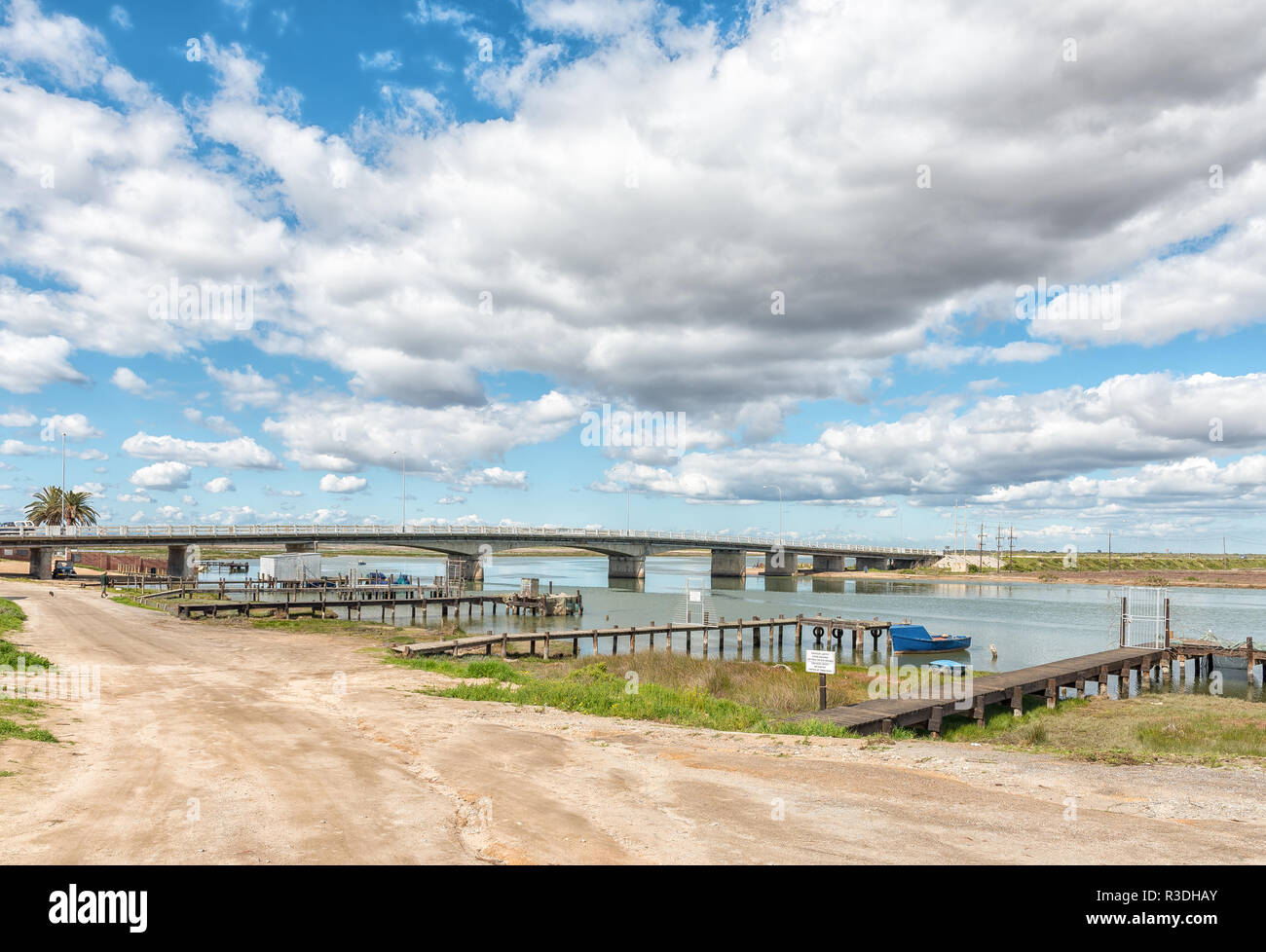 VELDDRIF, SOUTH AFRICA, AUGUST 21, 2018: Road bridge over the Berg ...