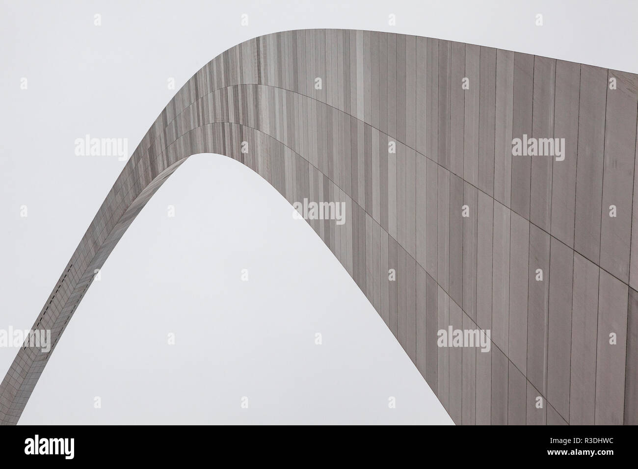 The Gateway Arch, a 630-foot (192 m) monument in St. Louis, Missouri ...