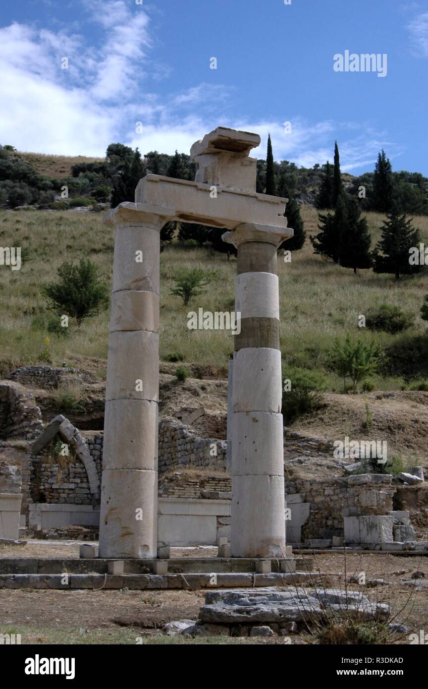 columns in ephesus Stock Photo - Alamy