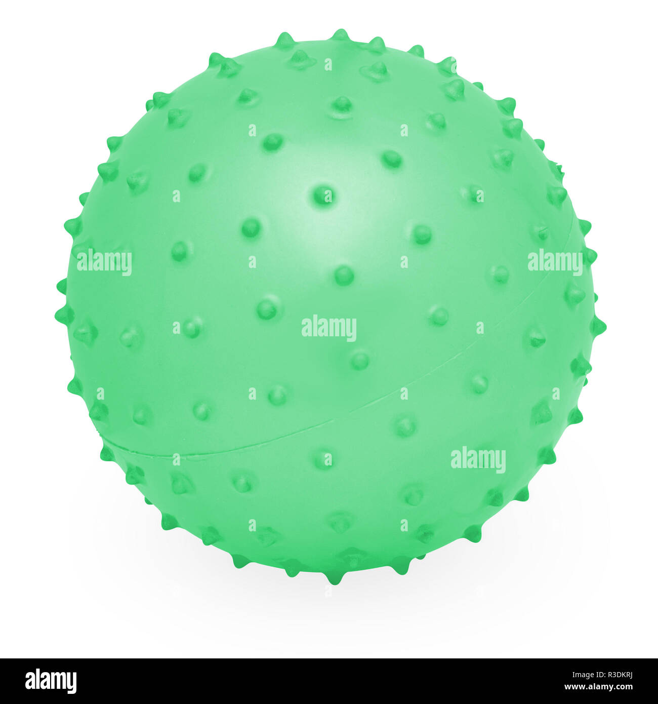 Childrens Round Silicone Inflatable Green Knobby Ball Stock Photo - Alamy
