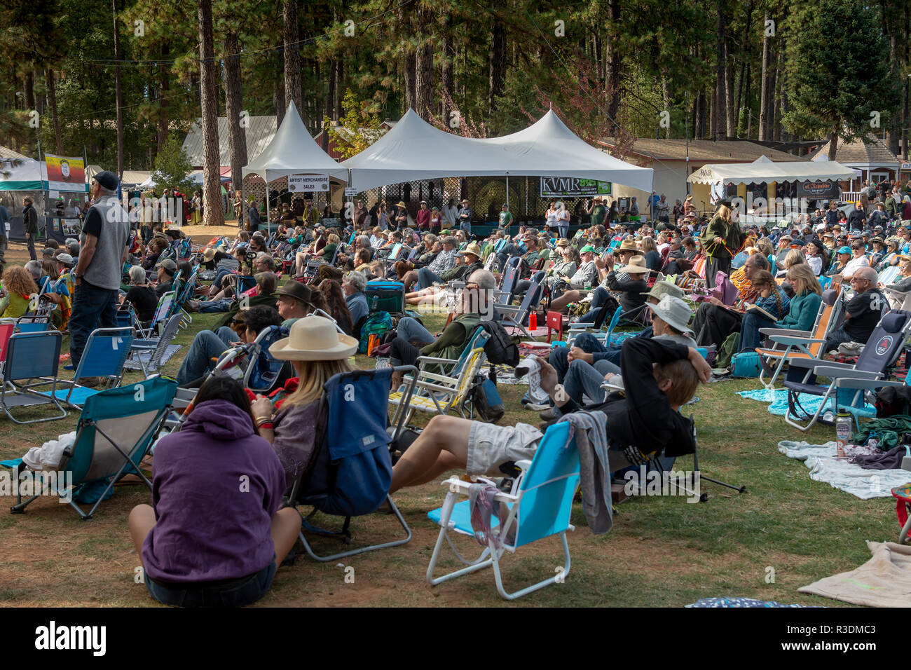 Grass Valley, California, USA - 29 October 2018: KVMR Celtic festival ...