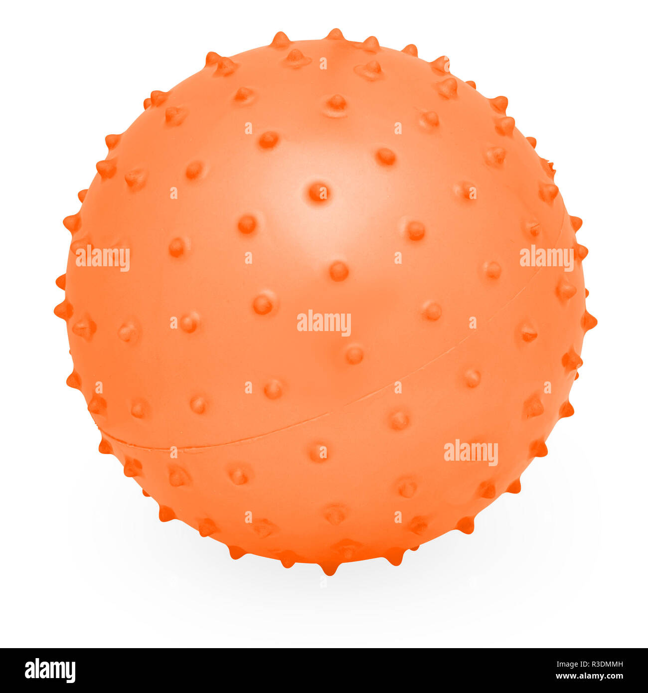 Childrens Round Silicone Inflatable Orange Knobby Ball Stock Photo - Alamy