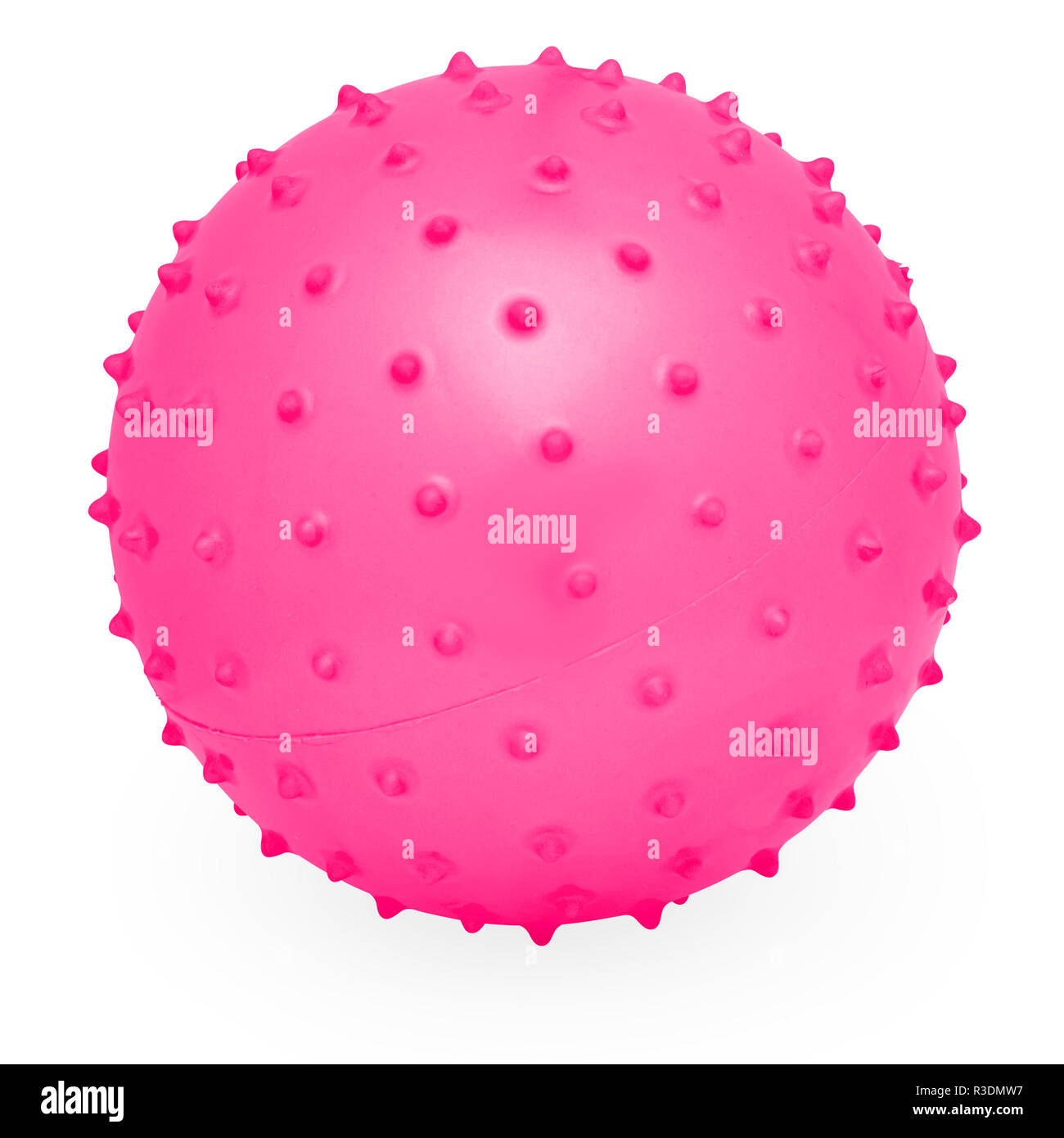 Childrens Round Silicone Inflatable Pink Knobby Ball Stock Photo - Alamy