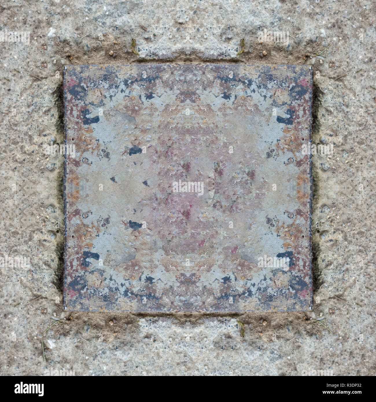 Abstract seamless pattern for designers with rusty steel panel on ...