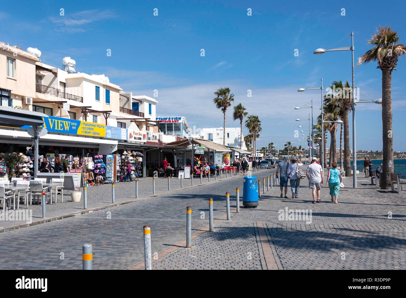 Seafront promenade, Poseidonos Avenue, Paphos (Pafos), Pafos District ...