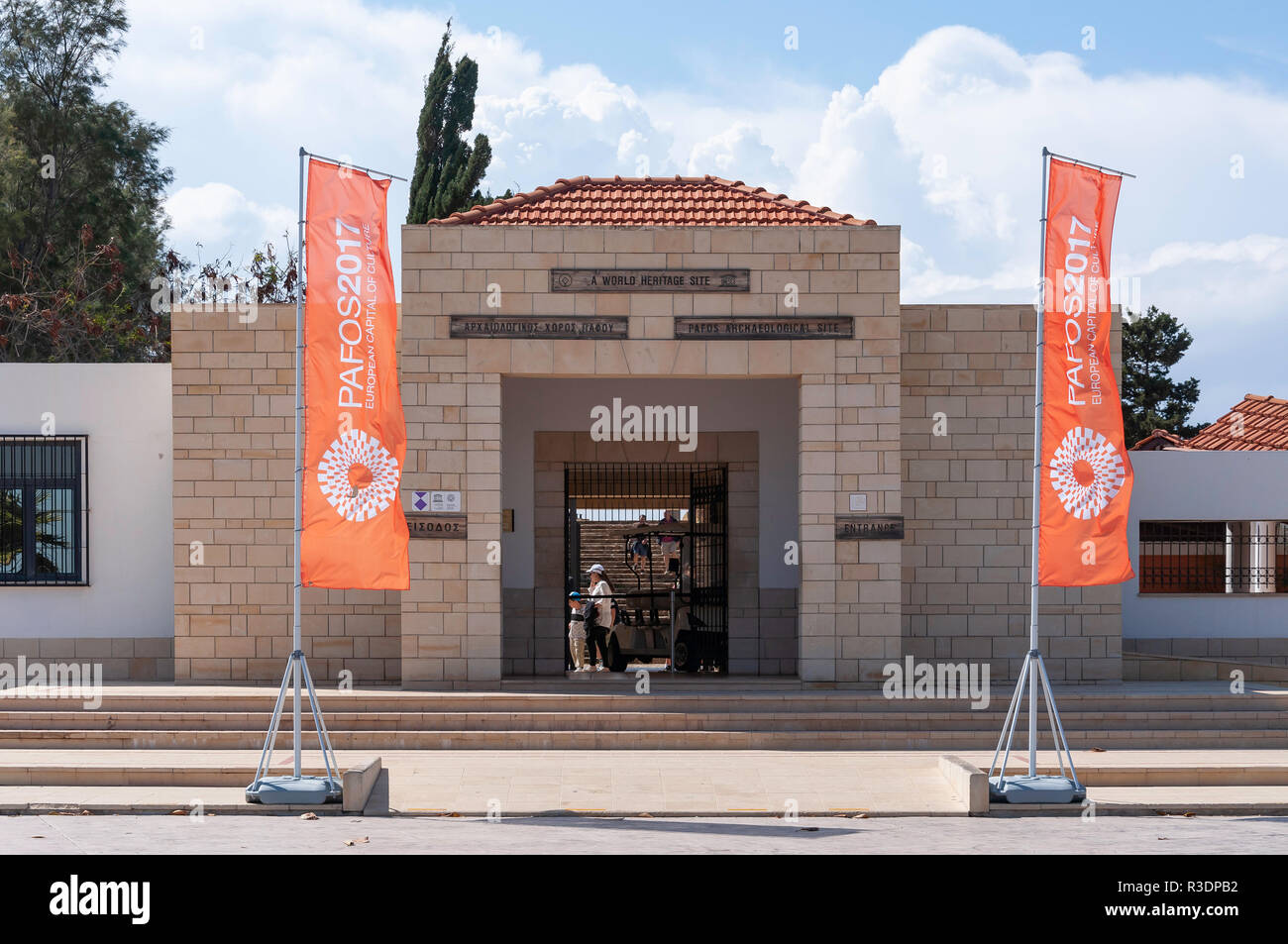 Entrance to Archaelogical site of Kato Pafos, Paphos (Pafos), Pafos ...
