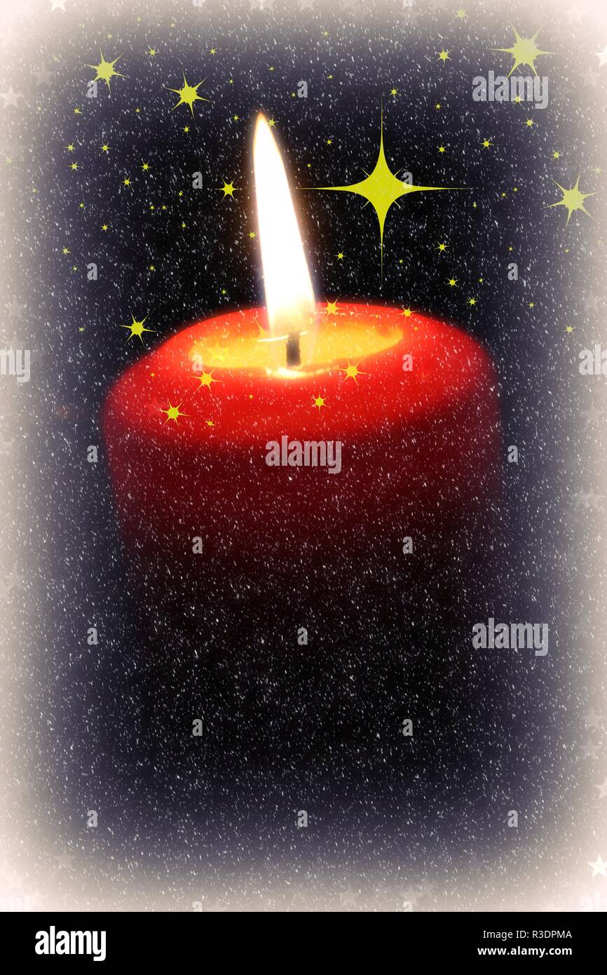 candle with stars Stock Photo - Alamy