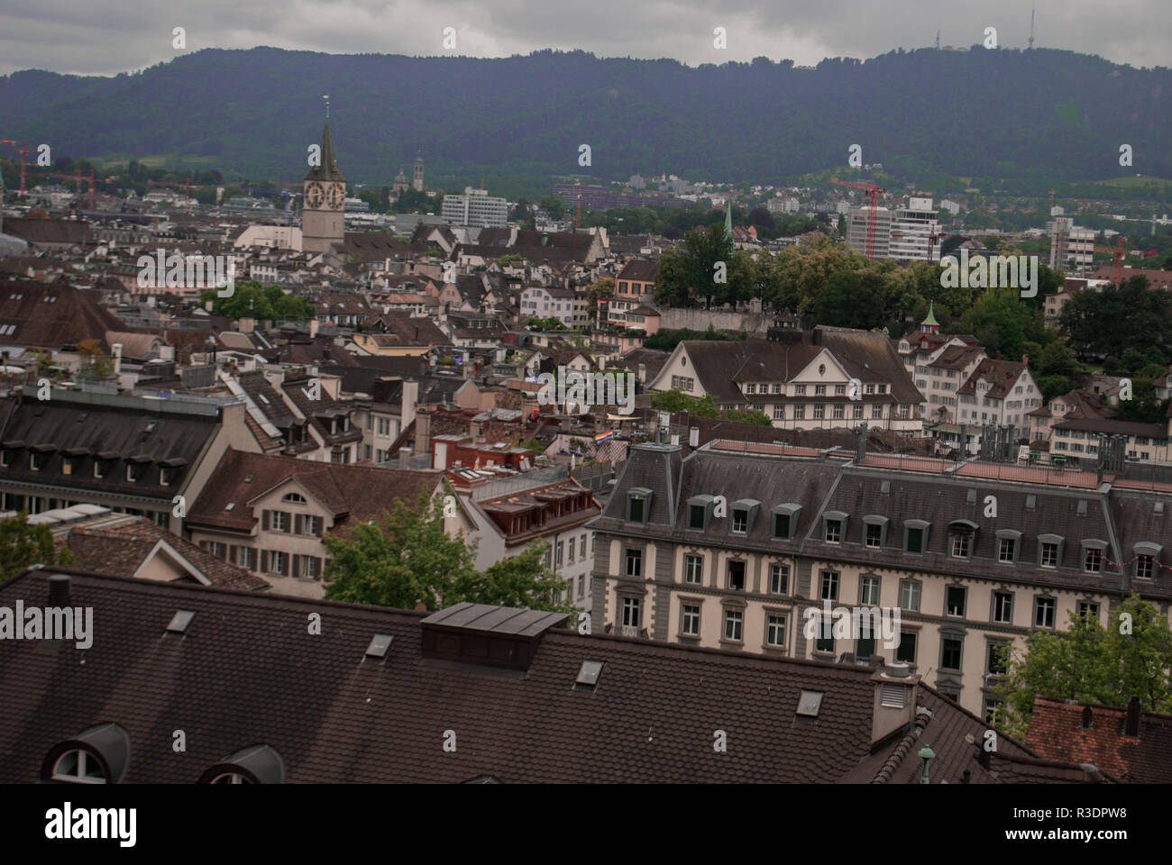 The beautiful view over city of Zurich, Switzerland Stock Photo - Alamy