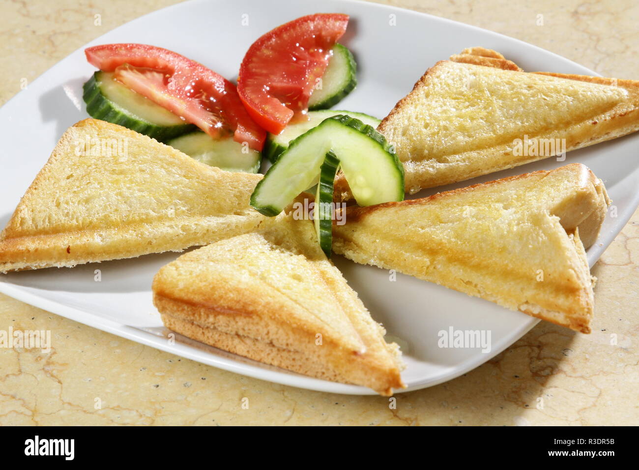 Triangle sandwiches hi-res stock photography and images - Alamy