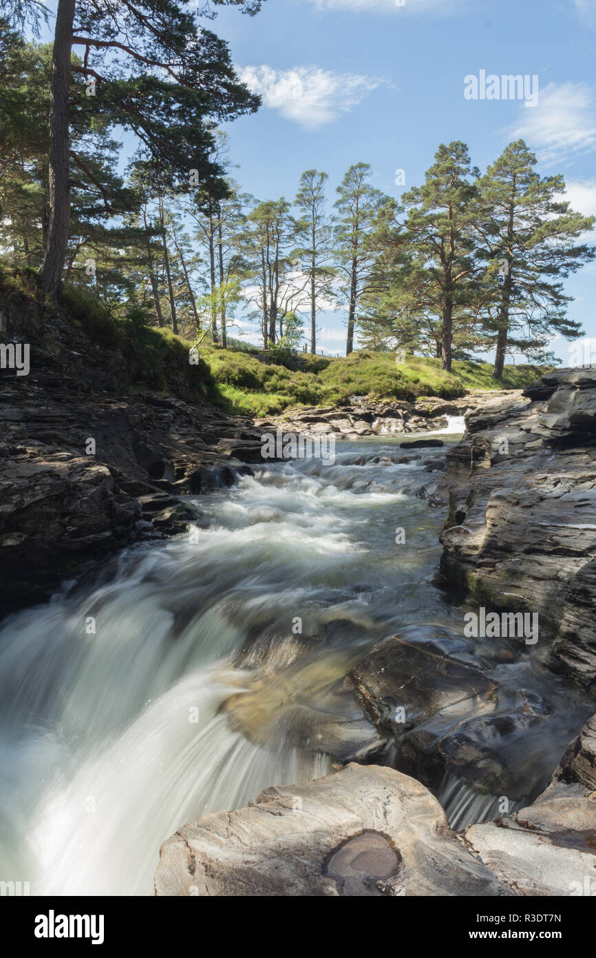 River Dee Waterfall Linn Dee High Resolution Stock Photography and ...