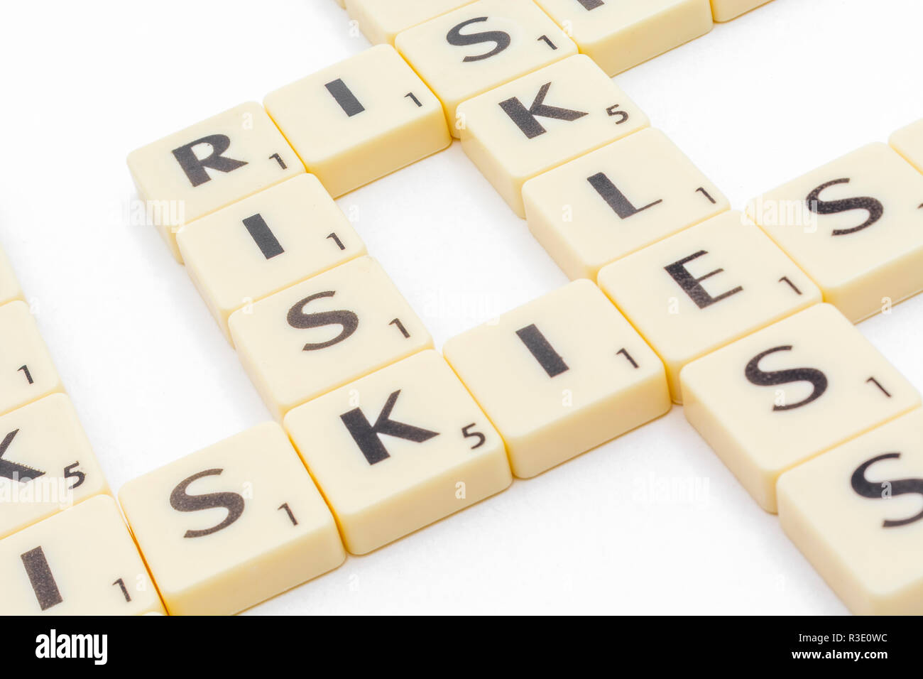 Letter tiles for RISK concept - business risk, risk assessment, risk ...