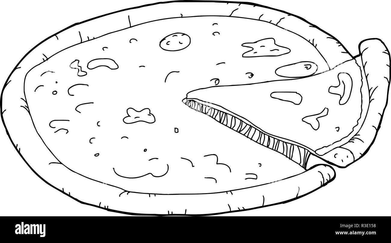 Pizza section Black and White Stock Photos & Images - Alamy