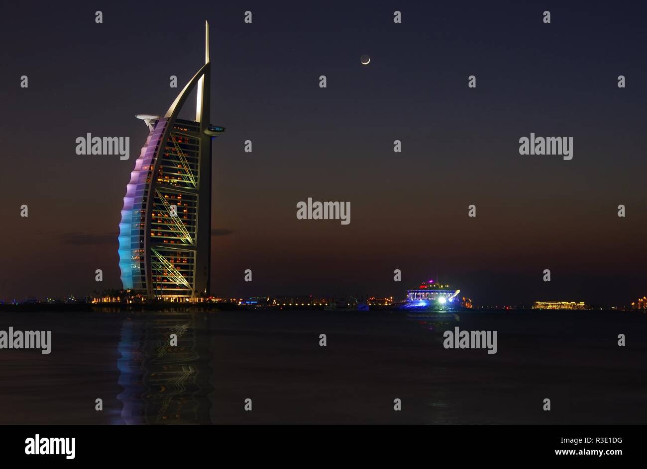 burj al arab sunset Stock Photo - Alamy