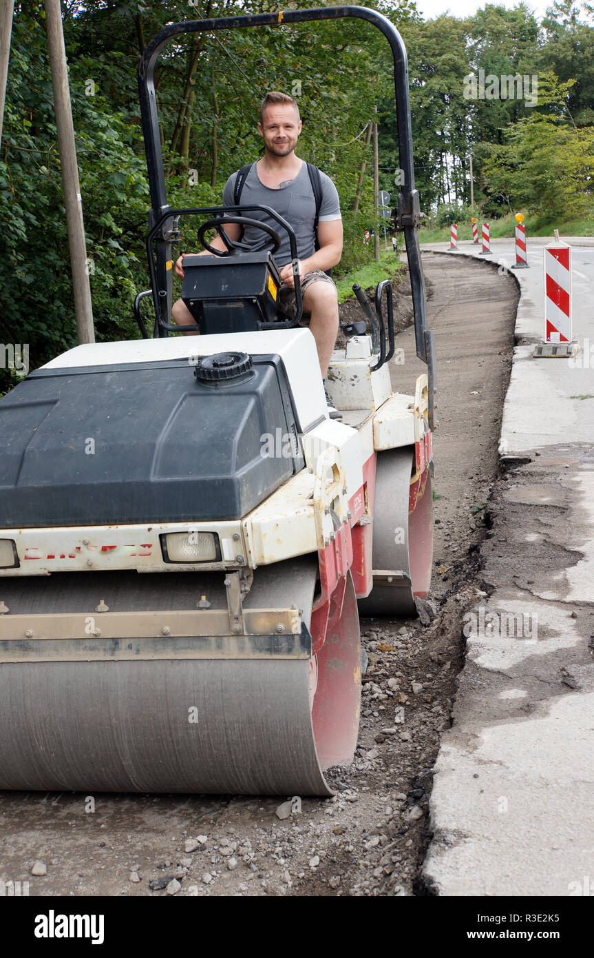 Road roller vehicle hi-res stock photography and images - Alamy