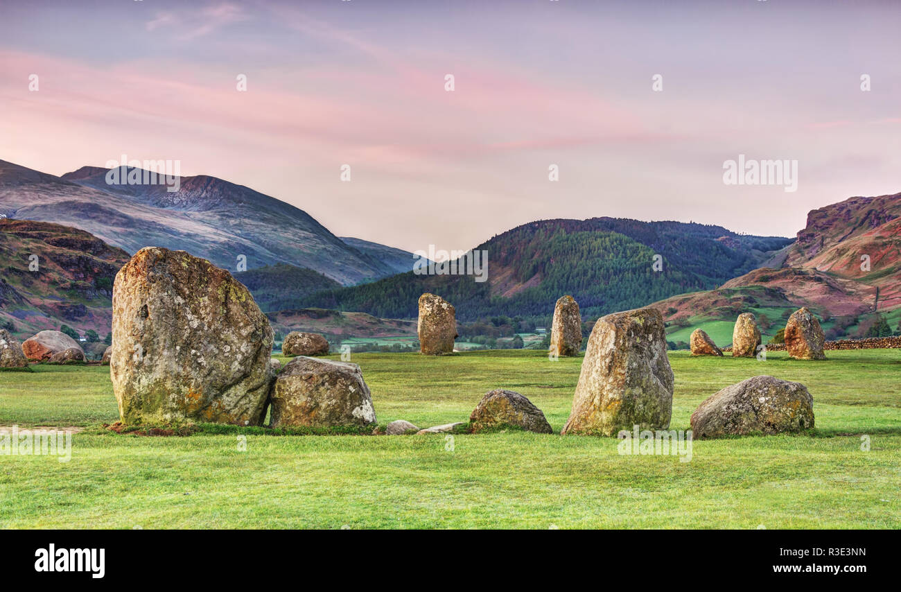 Castlerigg stone circle in the Lake District ,England Stock Photo - Alamy