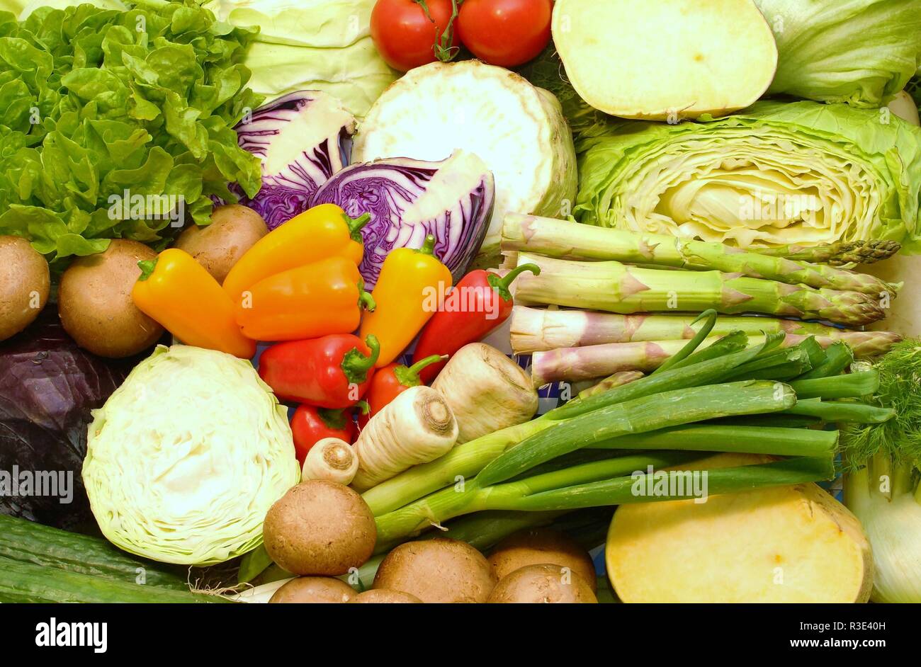 fresh organic vegetables Stock Photo - Alamy