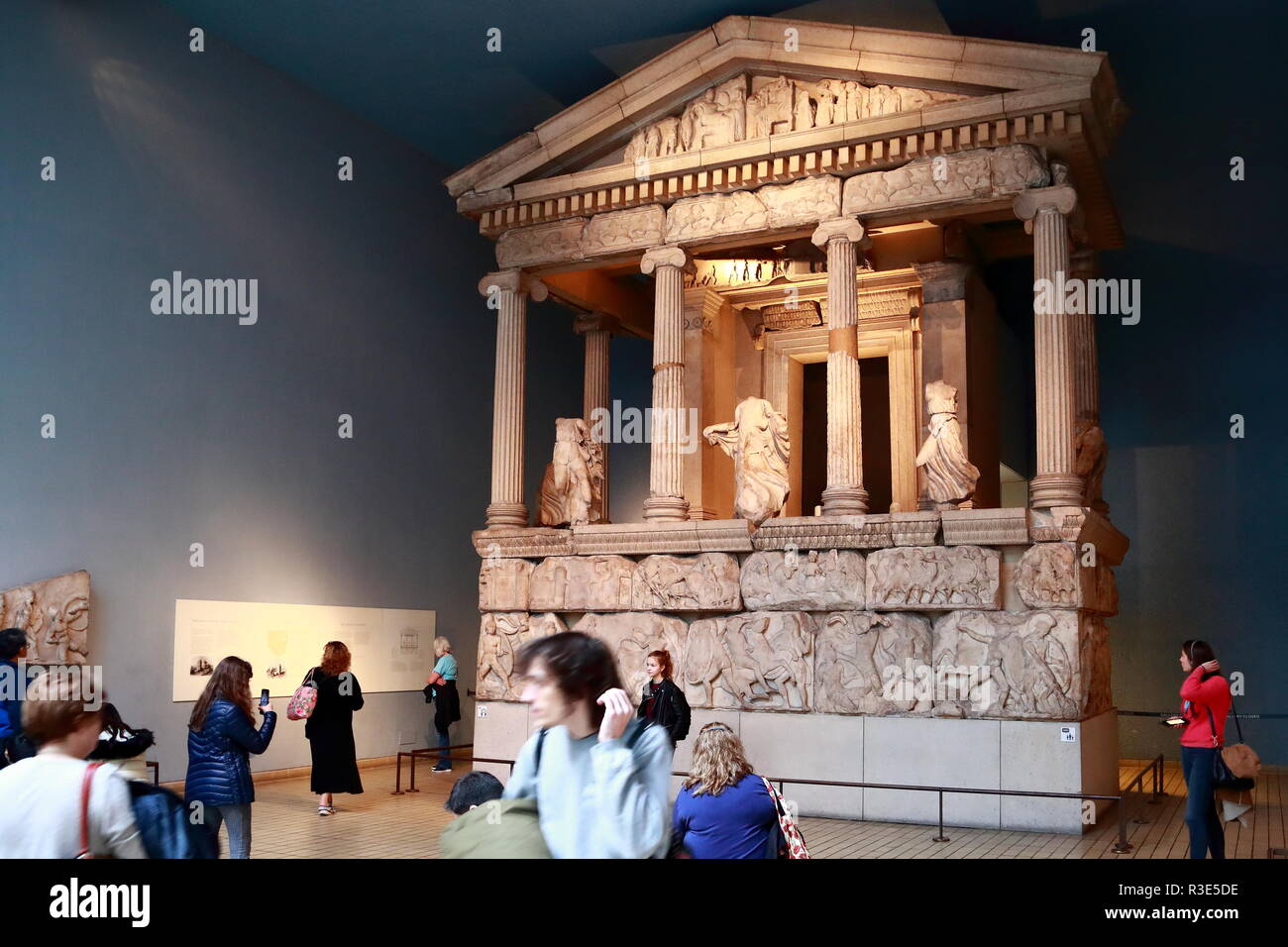 The Nereid monument at the British Museum, London, UK Stock Photo - Alamy