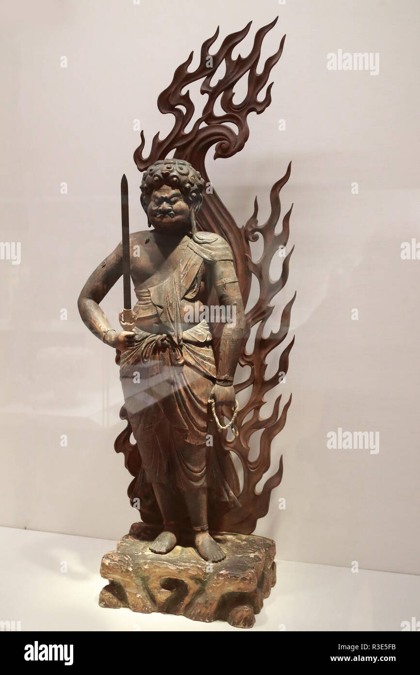 Buddhist deity Acala at the British Museum, London, UK Stock Photo - Alamy