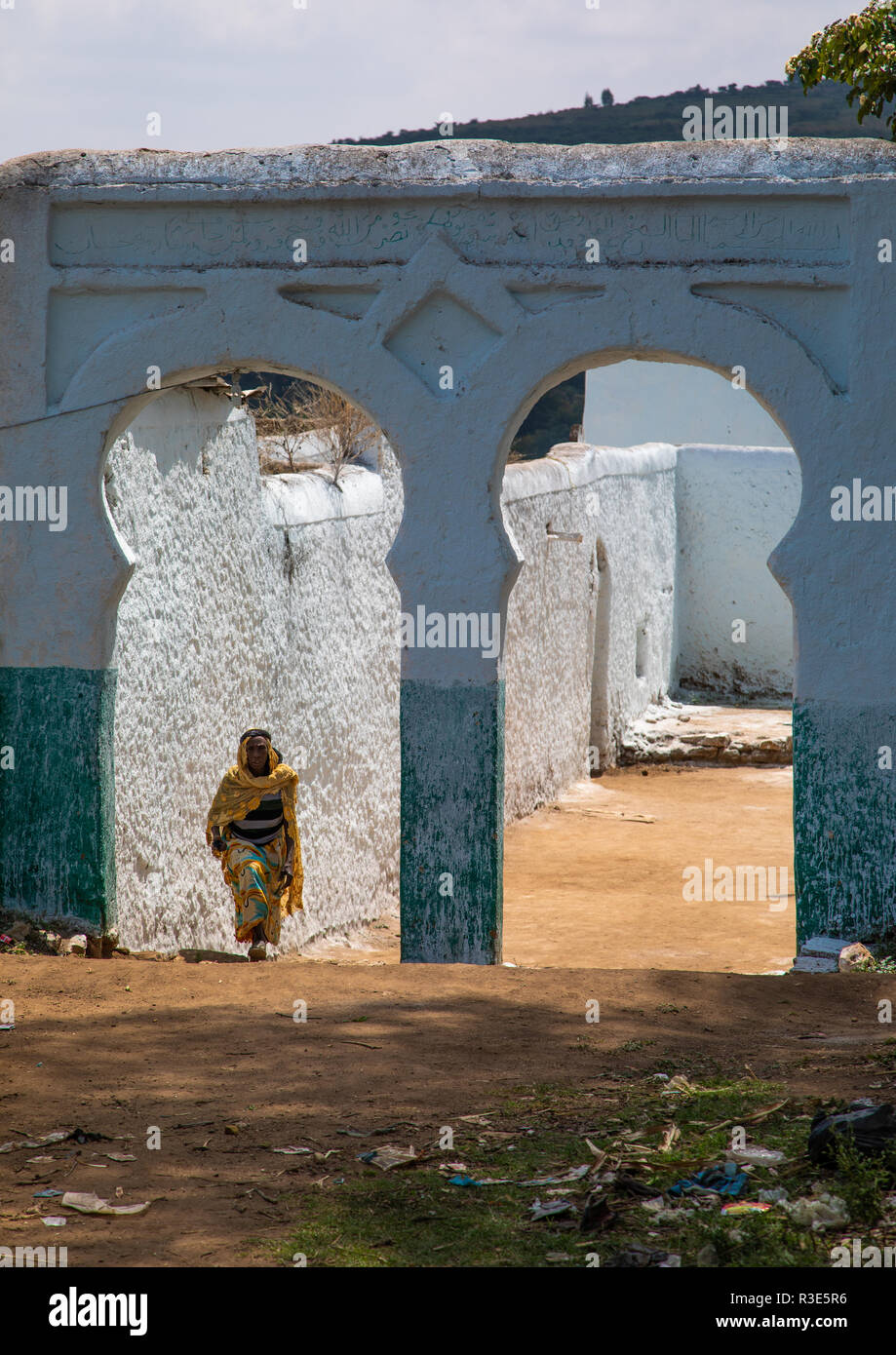Entry of a muslim holy site, Harari Region, Harar, Ethiopia Stock Photo ...