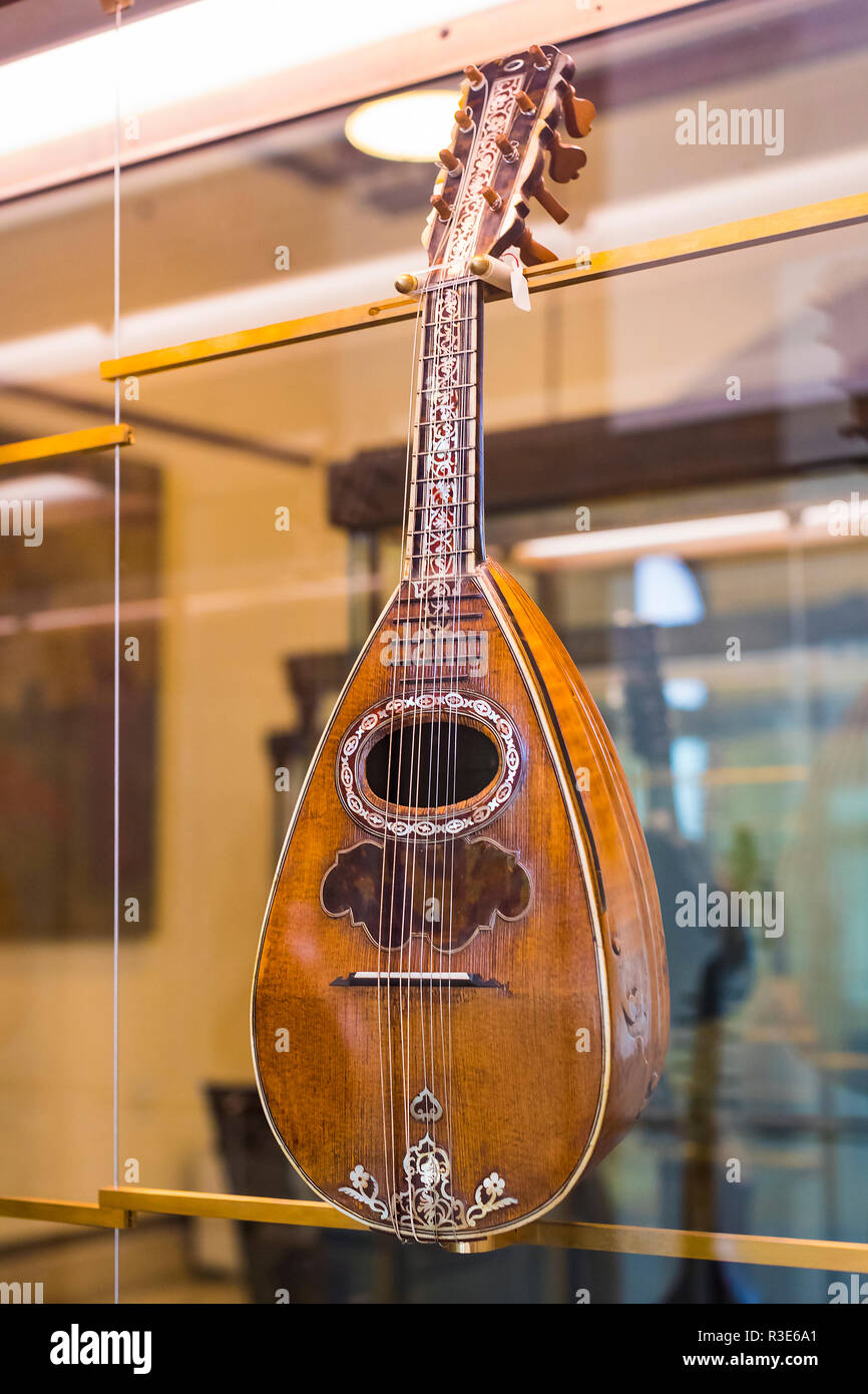 MILAN, ITALY - 6 JUNE 2018 : Exhibition of musical instruments of Milan ...