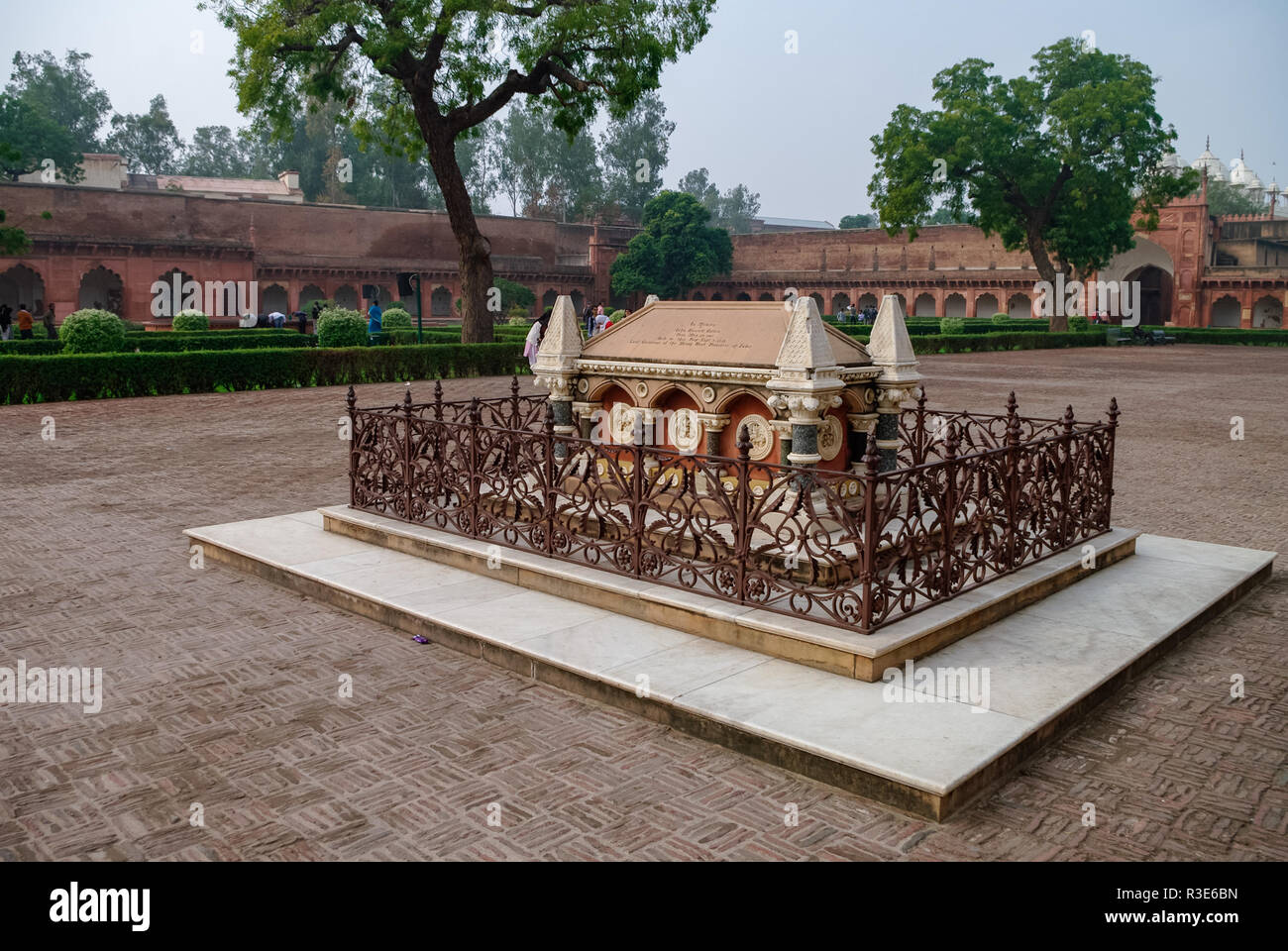 Tomb of John Russell Colvin inside Red Agra Fort. Agra, Uttar Pradesh ...