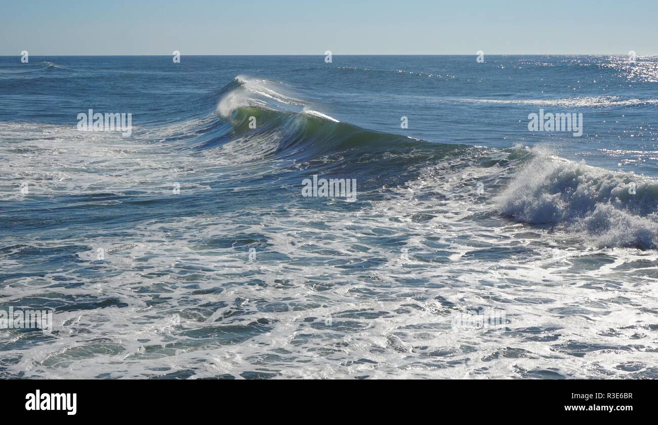 heavy waves in fouradouro beach during autumn Stock Photo - Alamy