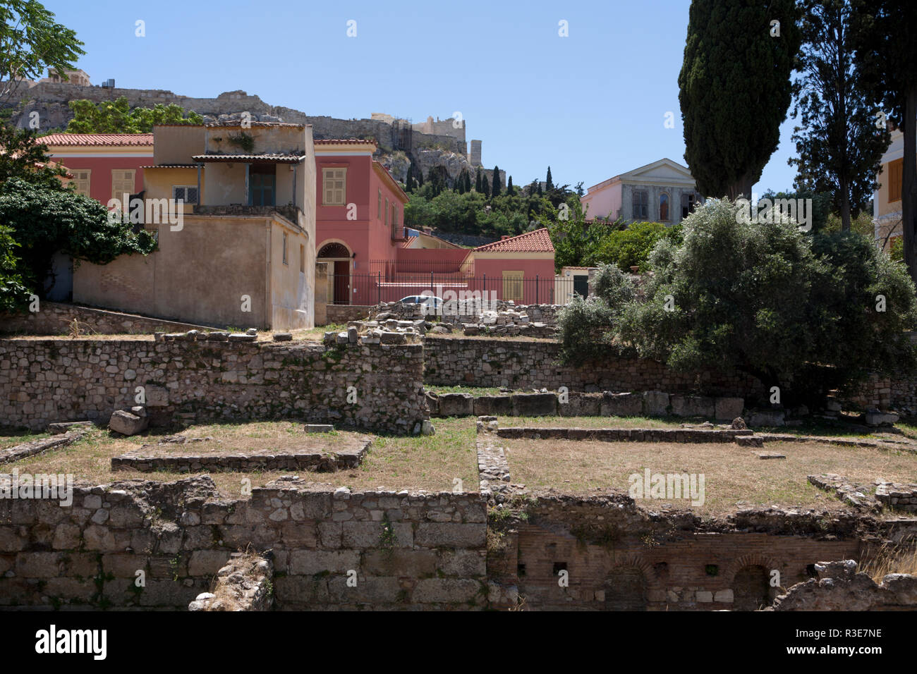 library of pantainos monastriaki athens greece Stock Photo - Alamy