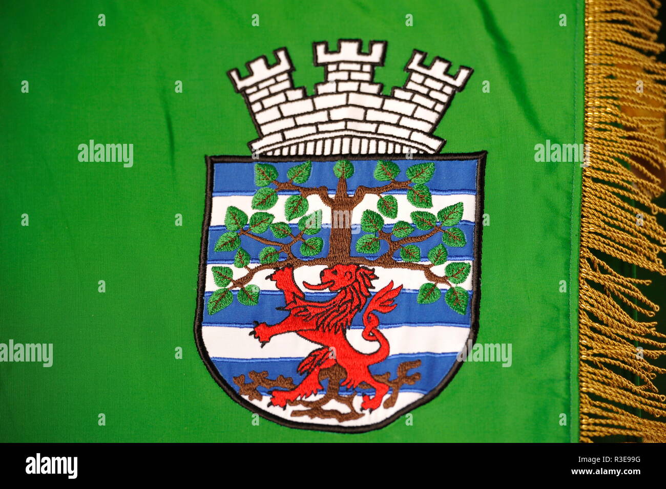 flag linden,900 years jublÃ¤um Stock Photo - Alamy