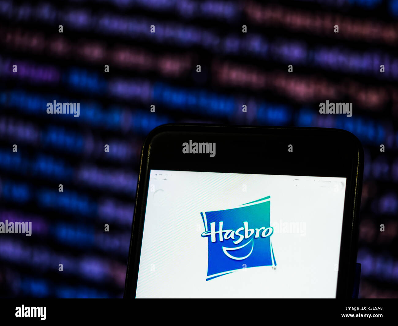 Hasbro Toy company logo seen displayed on smart phone Stock Photo - Alamy