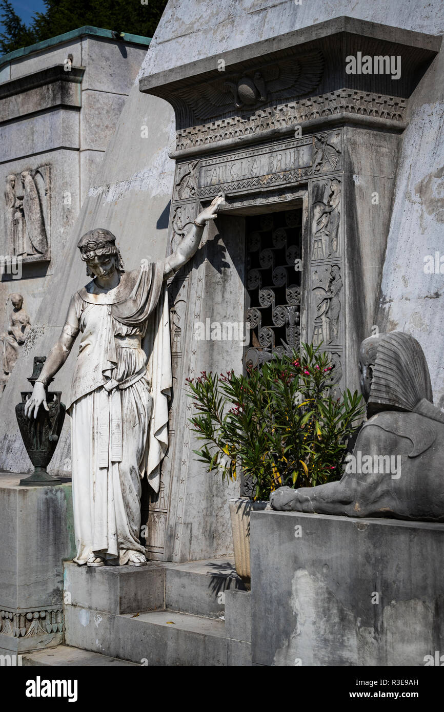 Monumental cemetery milan statues hi-res stock photography and images ...