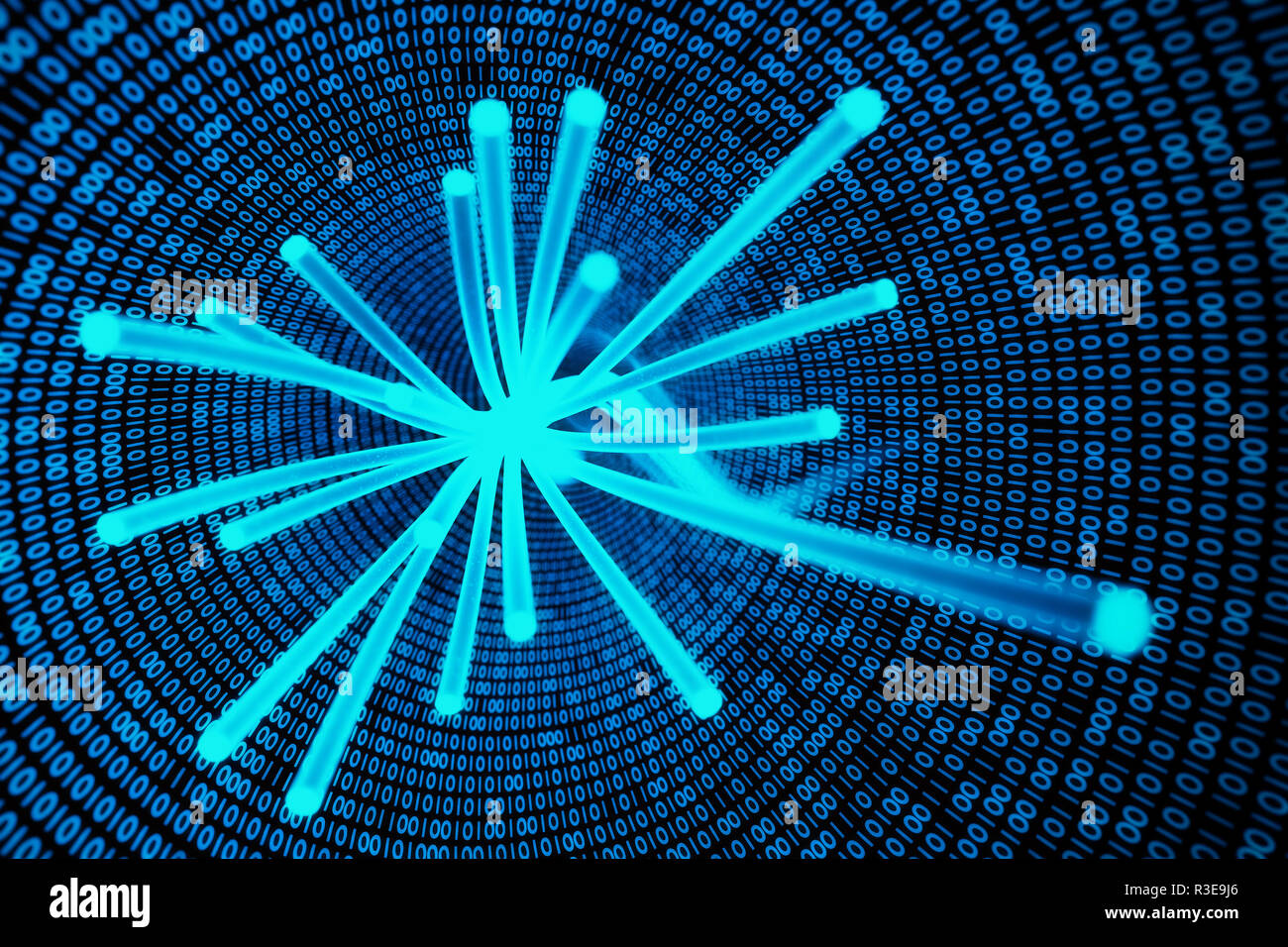 Luminous fiber optic cable hi-res stock photography and images - Alamy