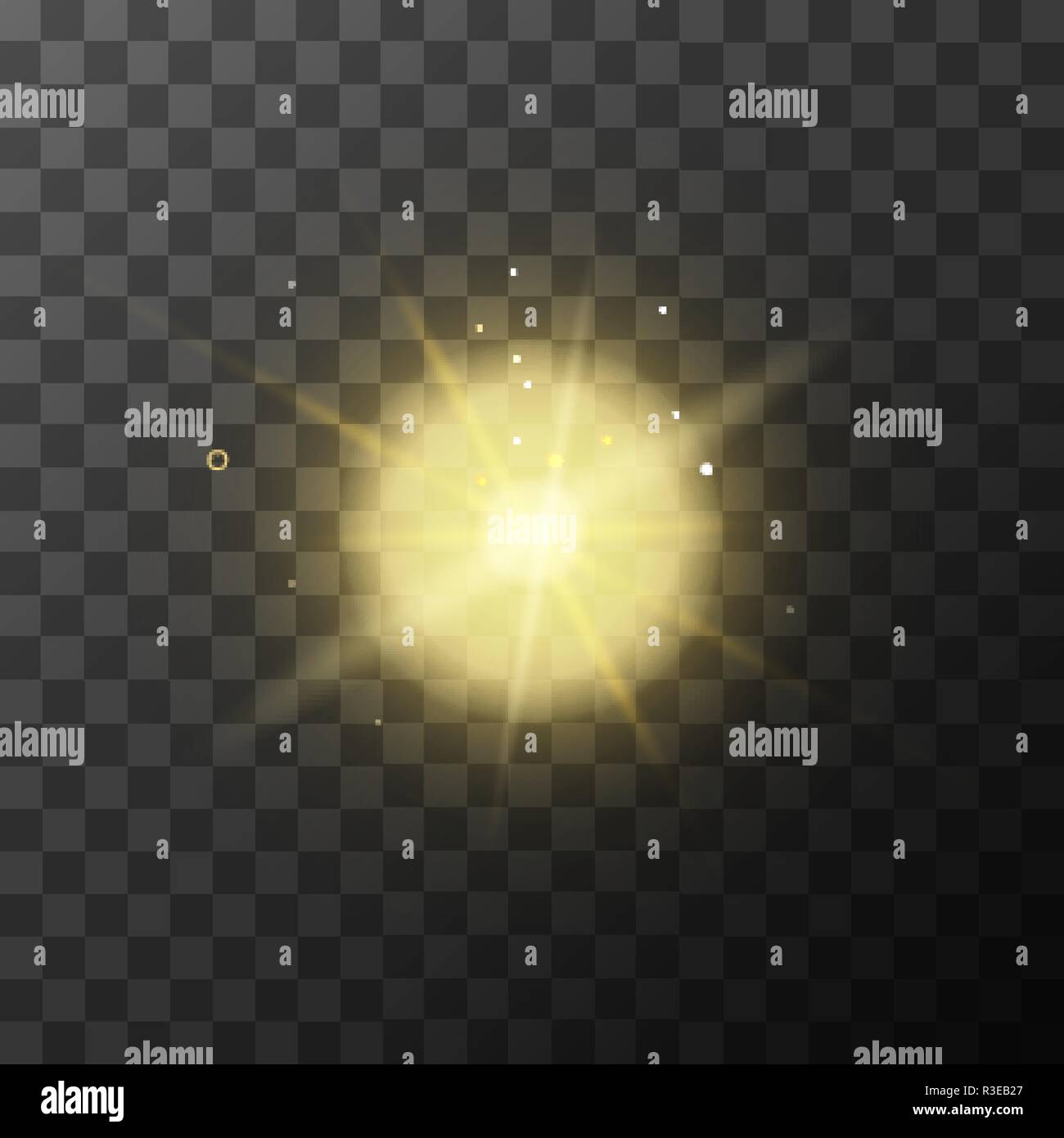 Halo of sunshine Stock Vector Images - Alamy